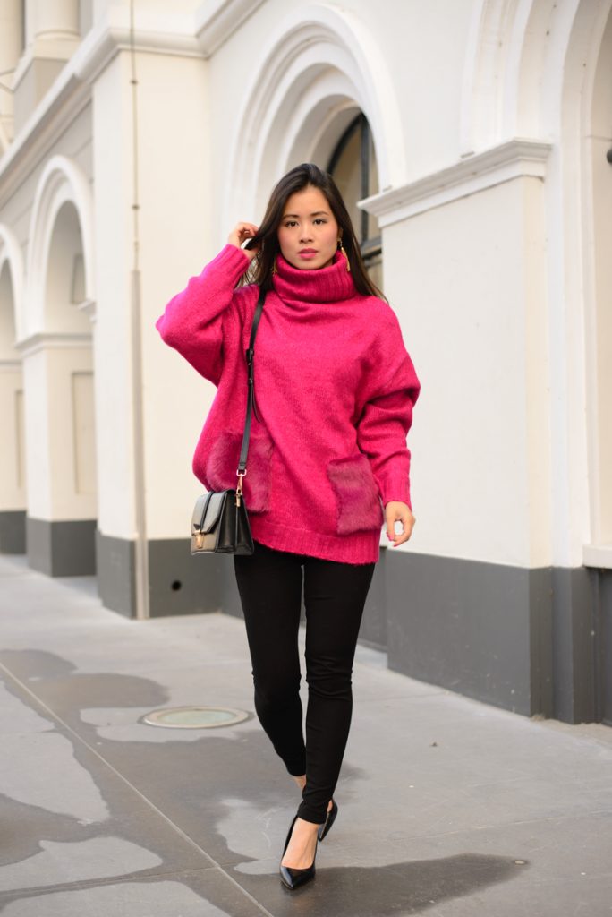 Outfit: Roze fluffy trui | TheBeautyMusthaves